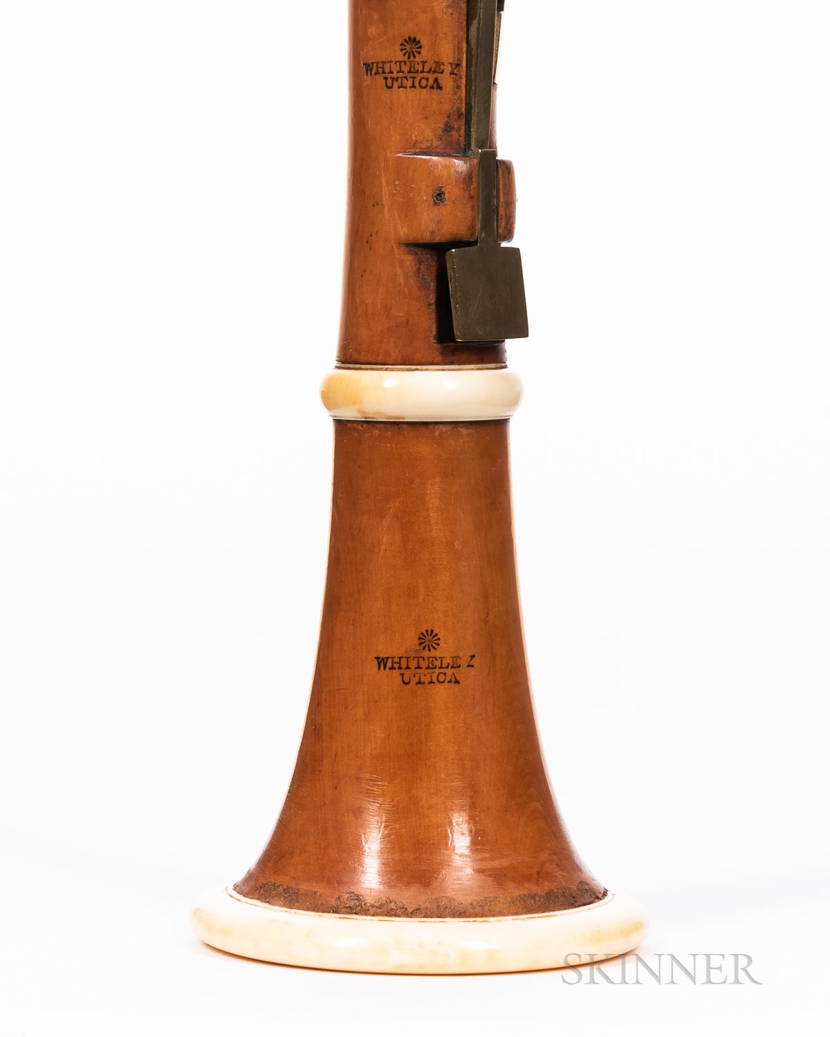Sold at auction American Boxwood Clarinet, William Whiteley, Utica, c ...