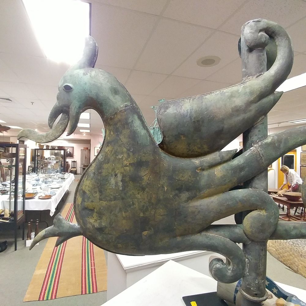 Sold at auction Molded Copper Griffin Weathervane Auction Number 3278M ...