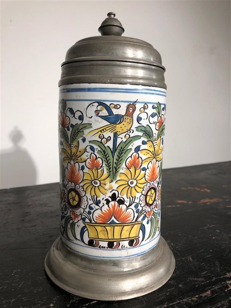 Sold at auction Polychrome Decorated Tin-glazed Tankard Auction Number ...