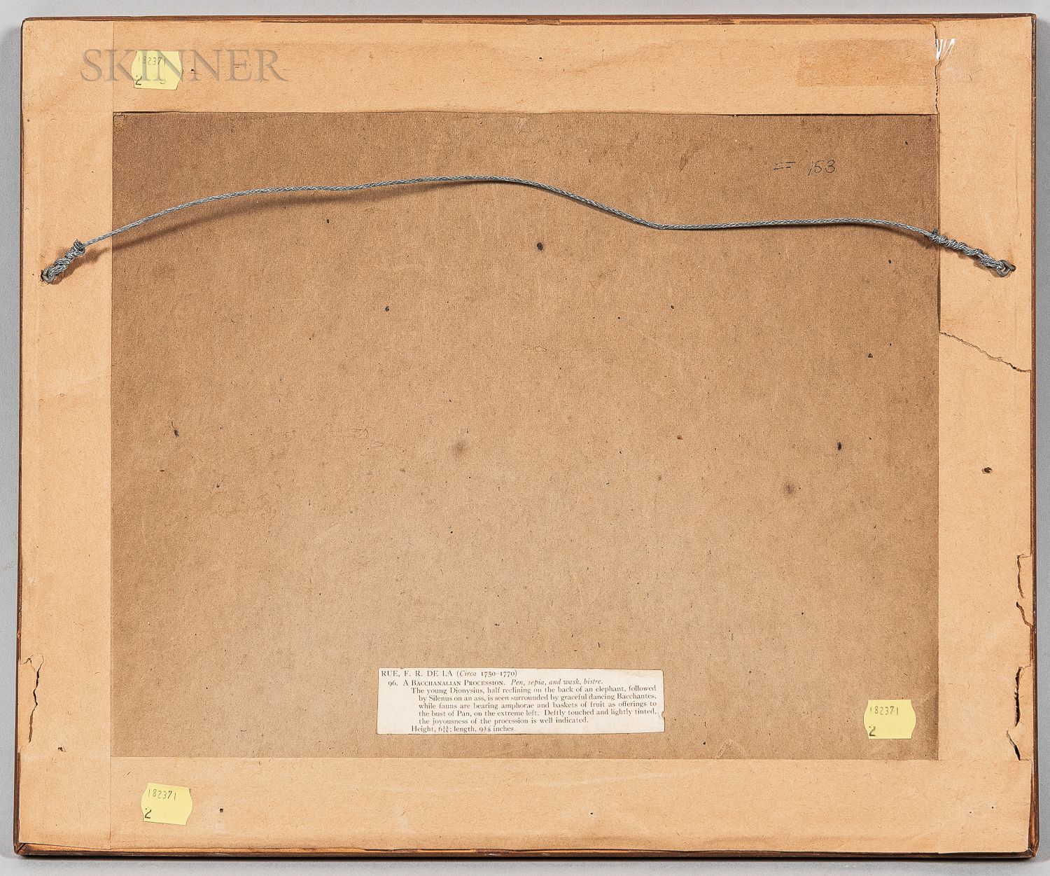 Sold at auction F.R. Delarue (French, born c. 1751) A Bacchanalian ...