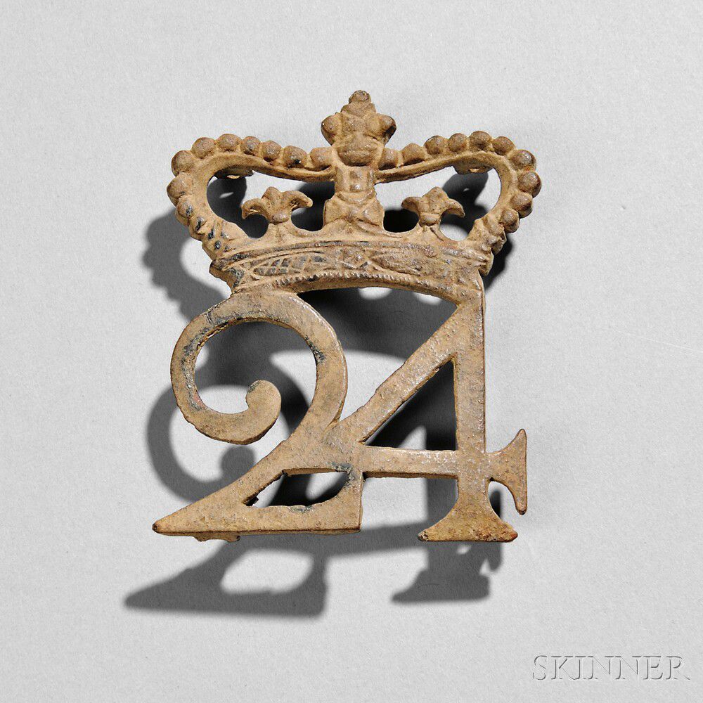 Sold at auction 24th Regiment of Foot Cartridge Pouch Plate Auction ...