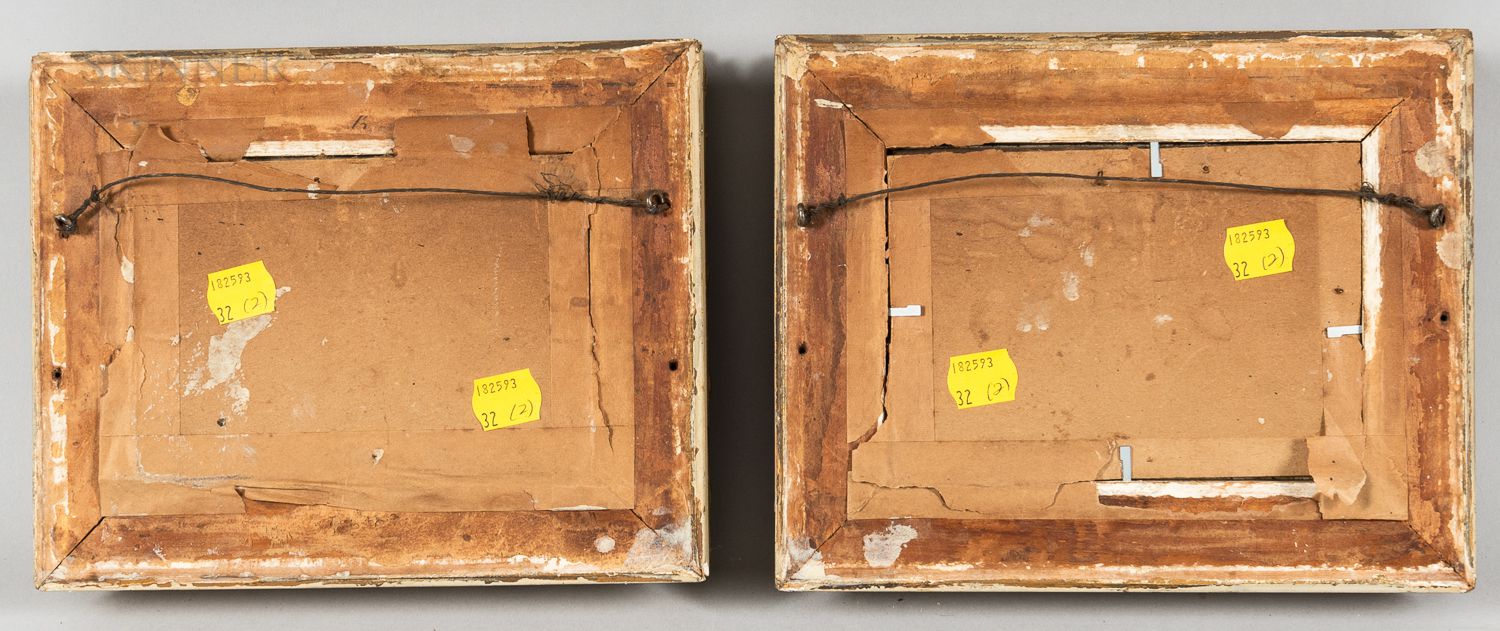 Sold at auction European School, 19th Century Two Small Harbor Views ...