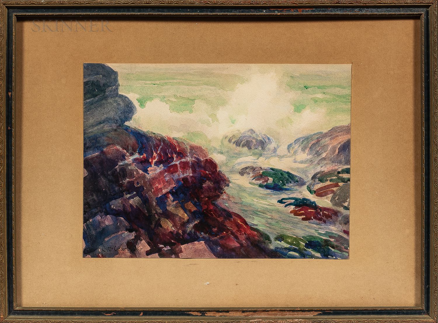 Sold at auction Leander M. Churback (American, 1861-1940) Rafes Chasm ...