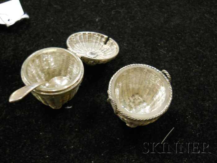 Sold at auction Chinese Export Silver Figural Condiment Set Auction ...