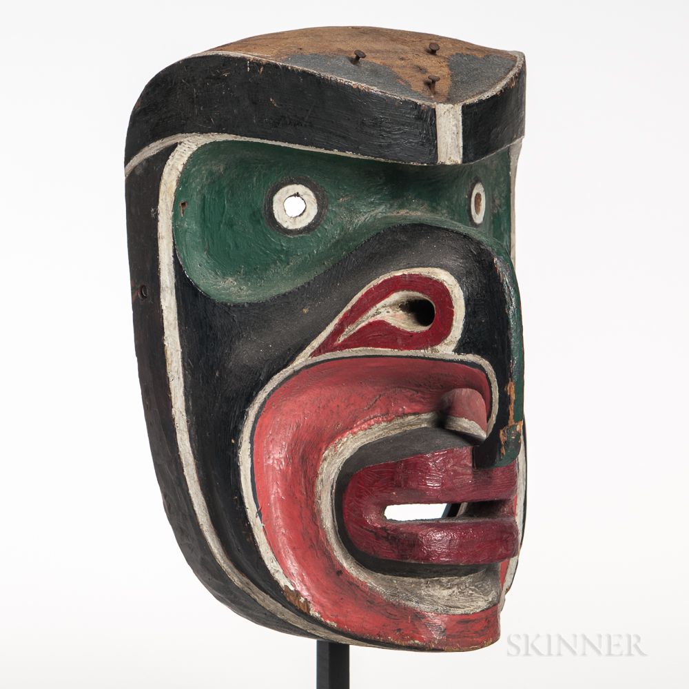 Sold at auction Northwest Coast Bakwas "Cockle-Hunter" Mask Auction ...