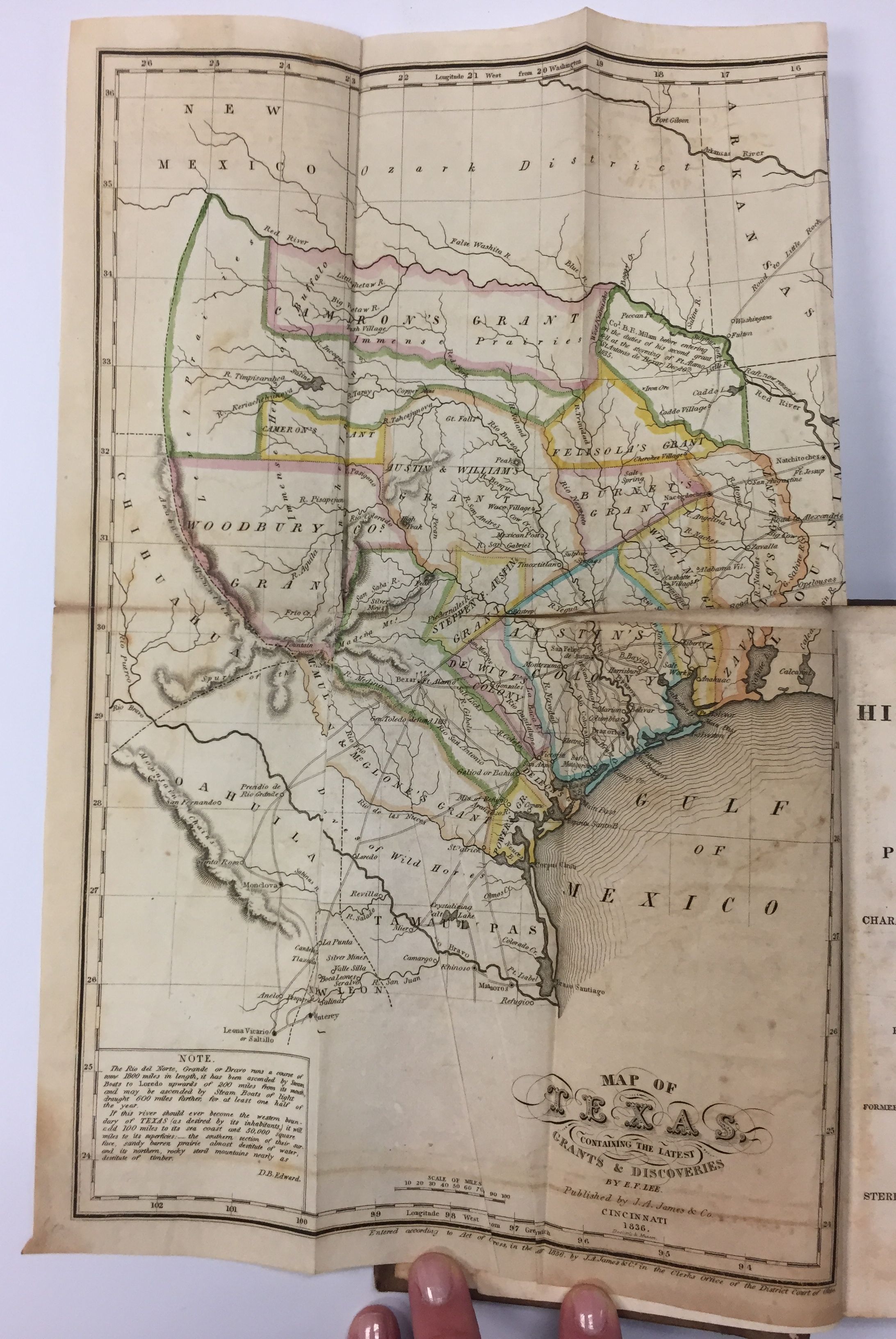 Sold at auction Edward, David B. (fl. circa 1830) The History of Texas ...