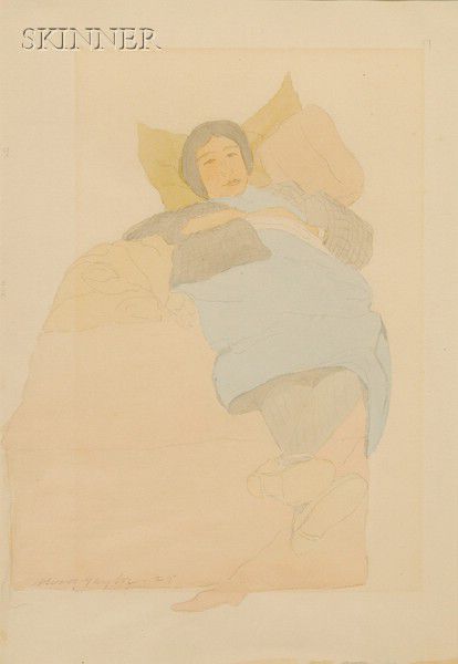 Wood S. Gaylor (American, 1883-1957) Lot of Two Female Images: Seated ...