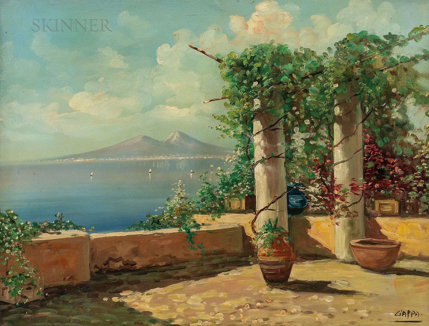 Sold at auction Carlo Ciappa (Italian, 1915-1986) The Bay of Naples ...