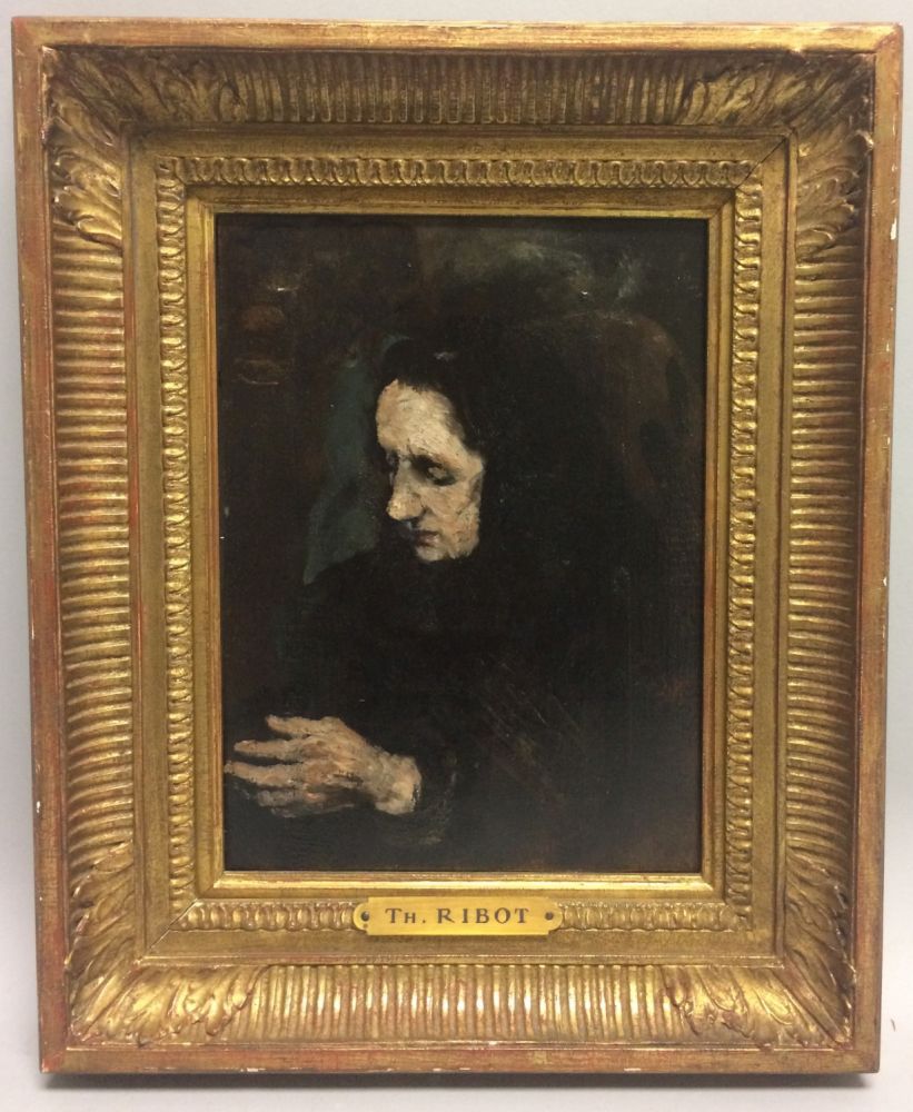 Sold at auction Théodule Ribot (French, 1823-1891) Study for a Portrait ...