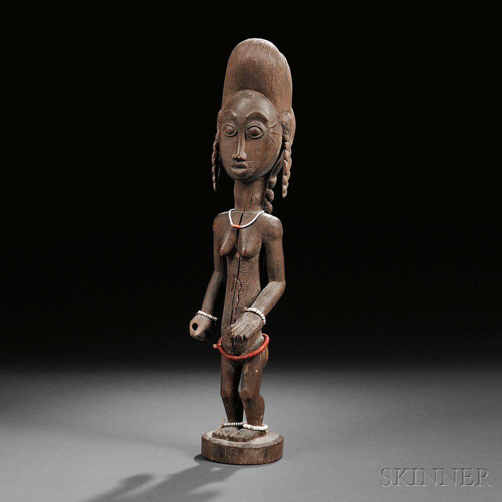 Baule Carved Wood Female Figure Auction Number 2745B Lot Number 34 ...
