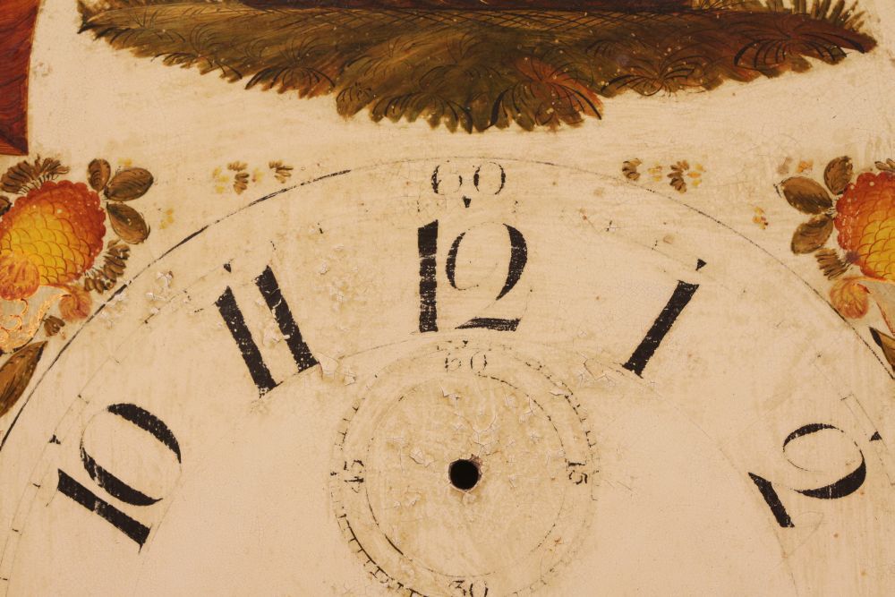 Sold at auction Jacob D. Custer, Mahogany Shelf Clock Auction Number ...