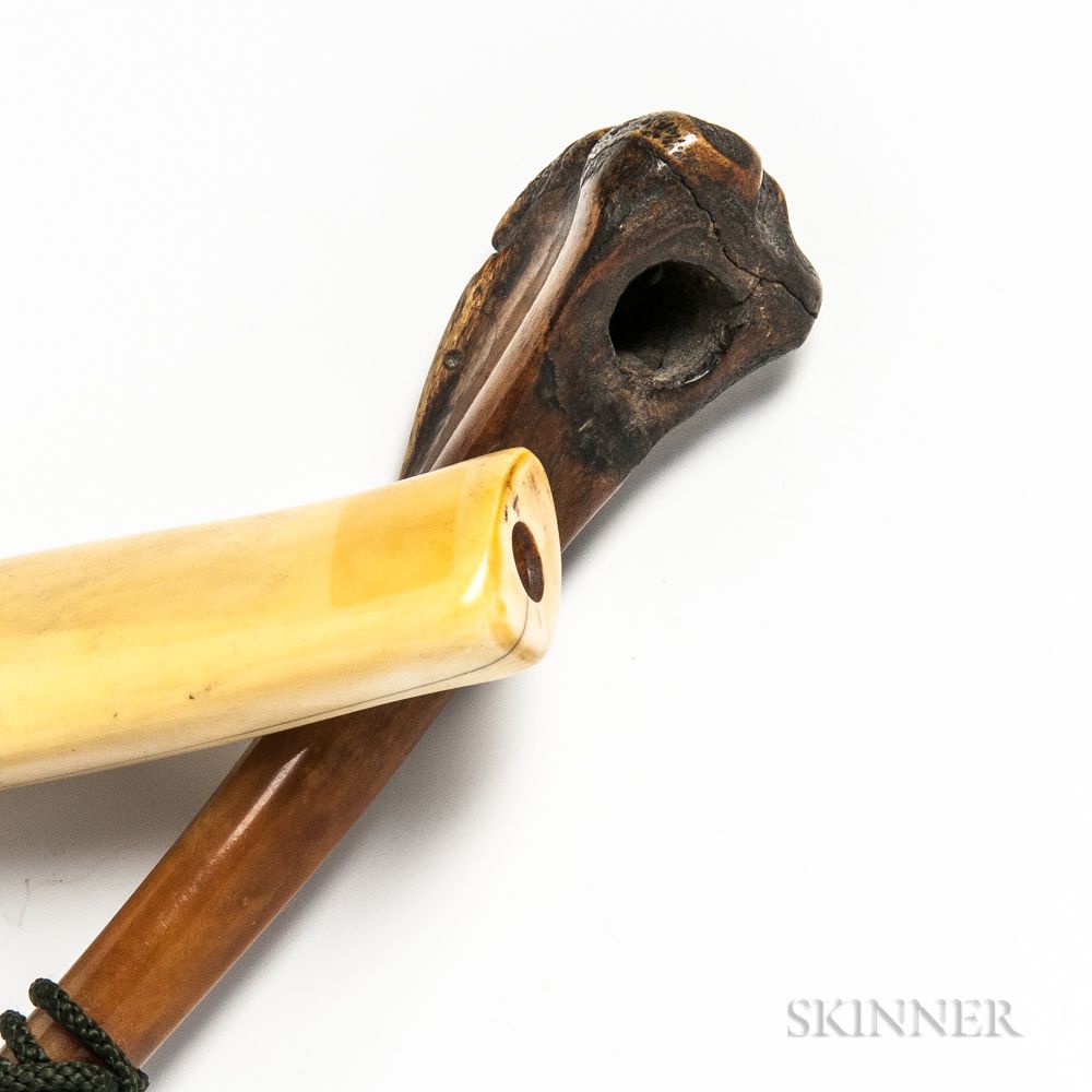 Sold at auction Two Tibetan Bone Pipes Auction Number 3113T Lot Number ...