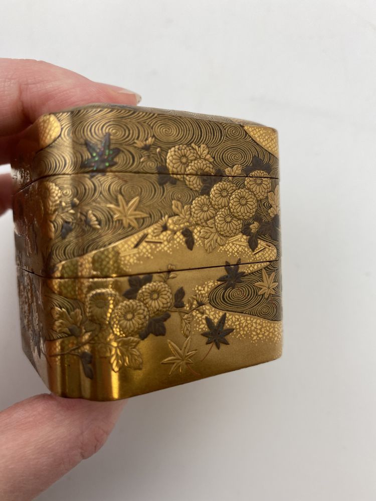 Sold at auction Two Gold-lacquered Boxes Auction Number 3404T Lot ...