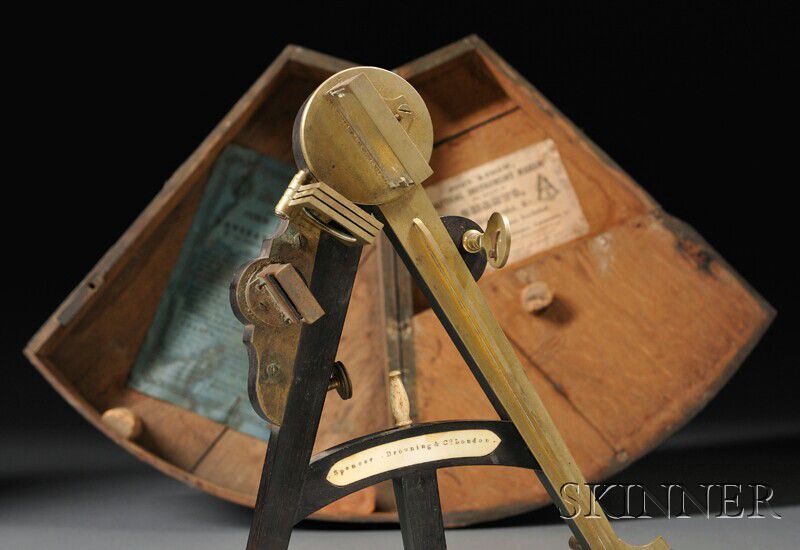 Sold at auction Spencer Browning & Co. Ebony Octant Auction Number ...