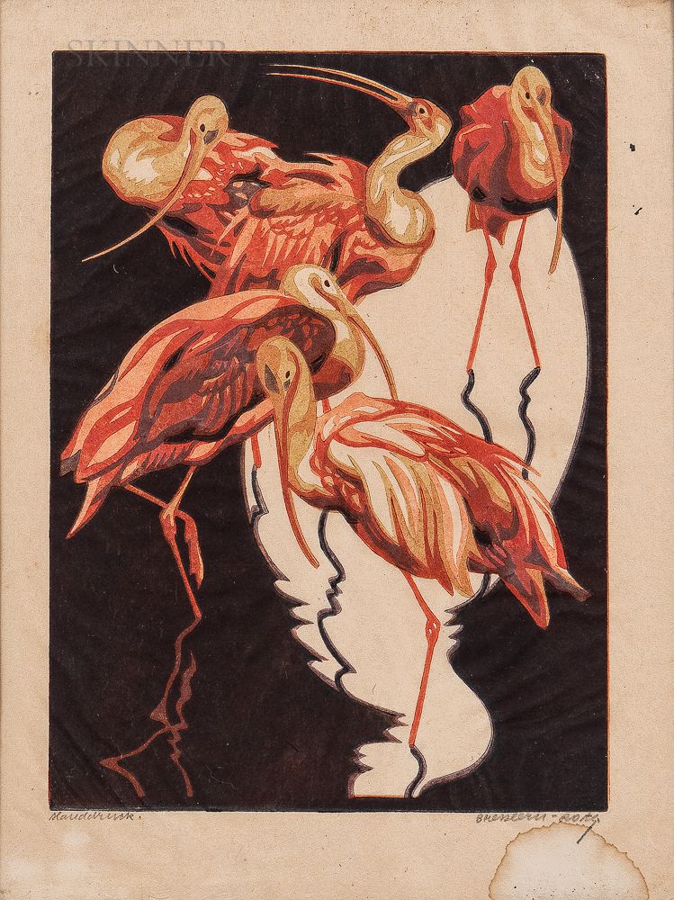Sold at auction Norbertine Bresslern-Roth (Austrian, 1891-1978) Ibisse ...