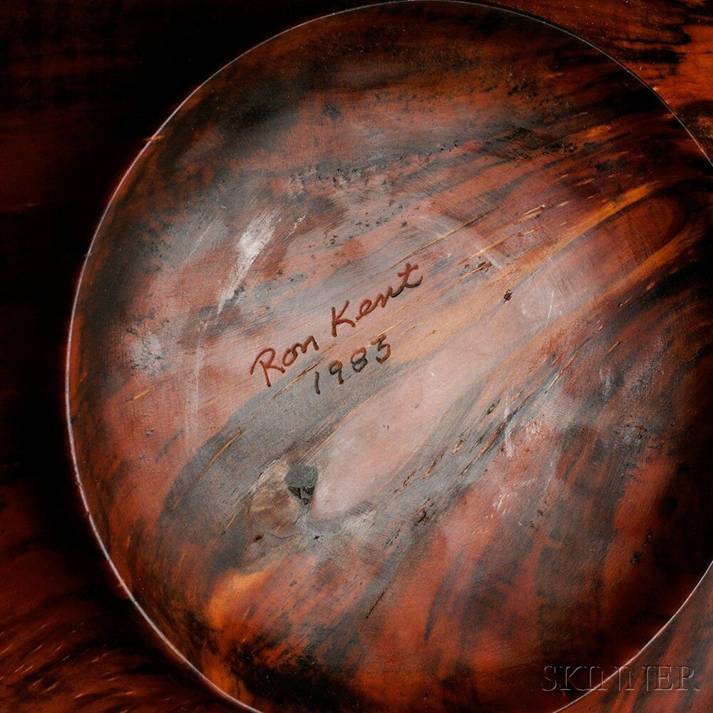 Sold at auction Ron Kent (American, b. 1931) Turned Vessel Auction ...