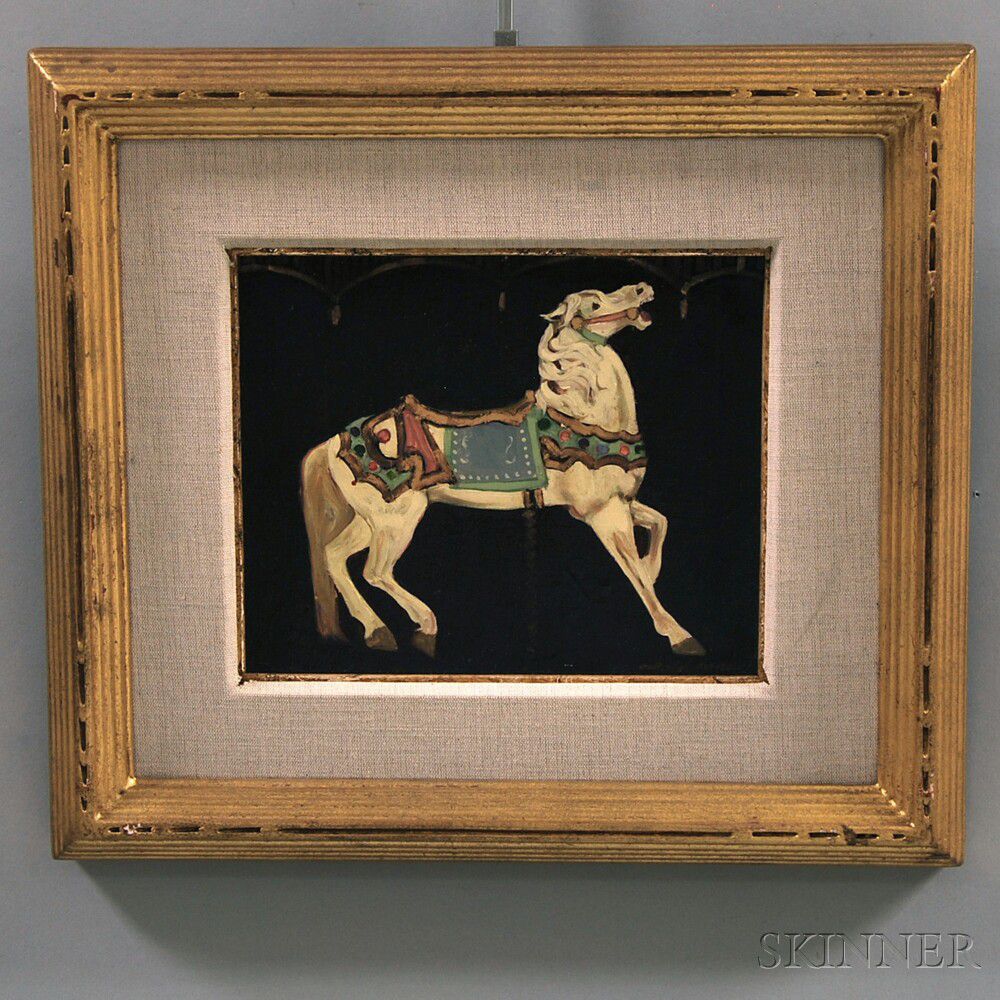 Sold at auction Christine Mosher (American, 20th Century) Carousel ...