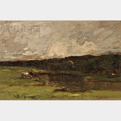 Sold at auction Charles Edwin Lewis Green (American, 1844-1915) Cows ...